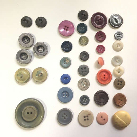 Office | Vintage Various Colors Button Bundle 37 Piece From My Moms ...